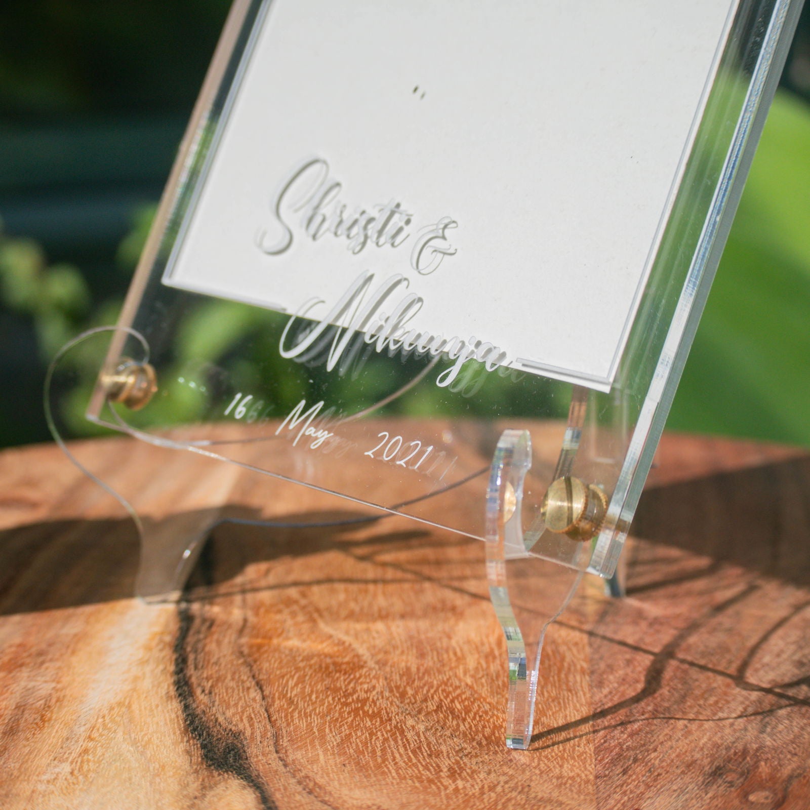 Personalised A5 Acrylic Photo Frame for Couples – Personify