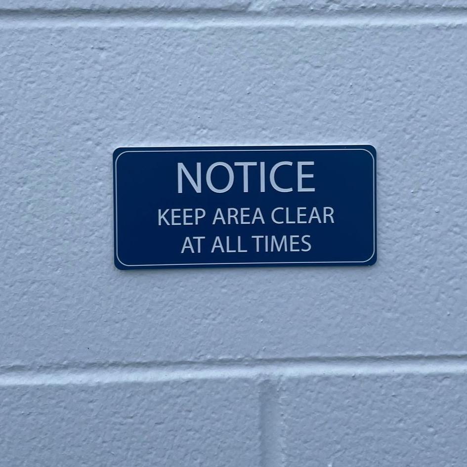 Keep Clear Signage - Durable & Highly Visible Safety Signs – Personify