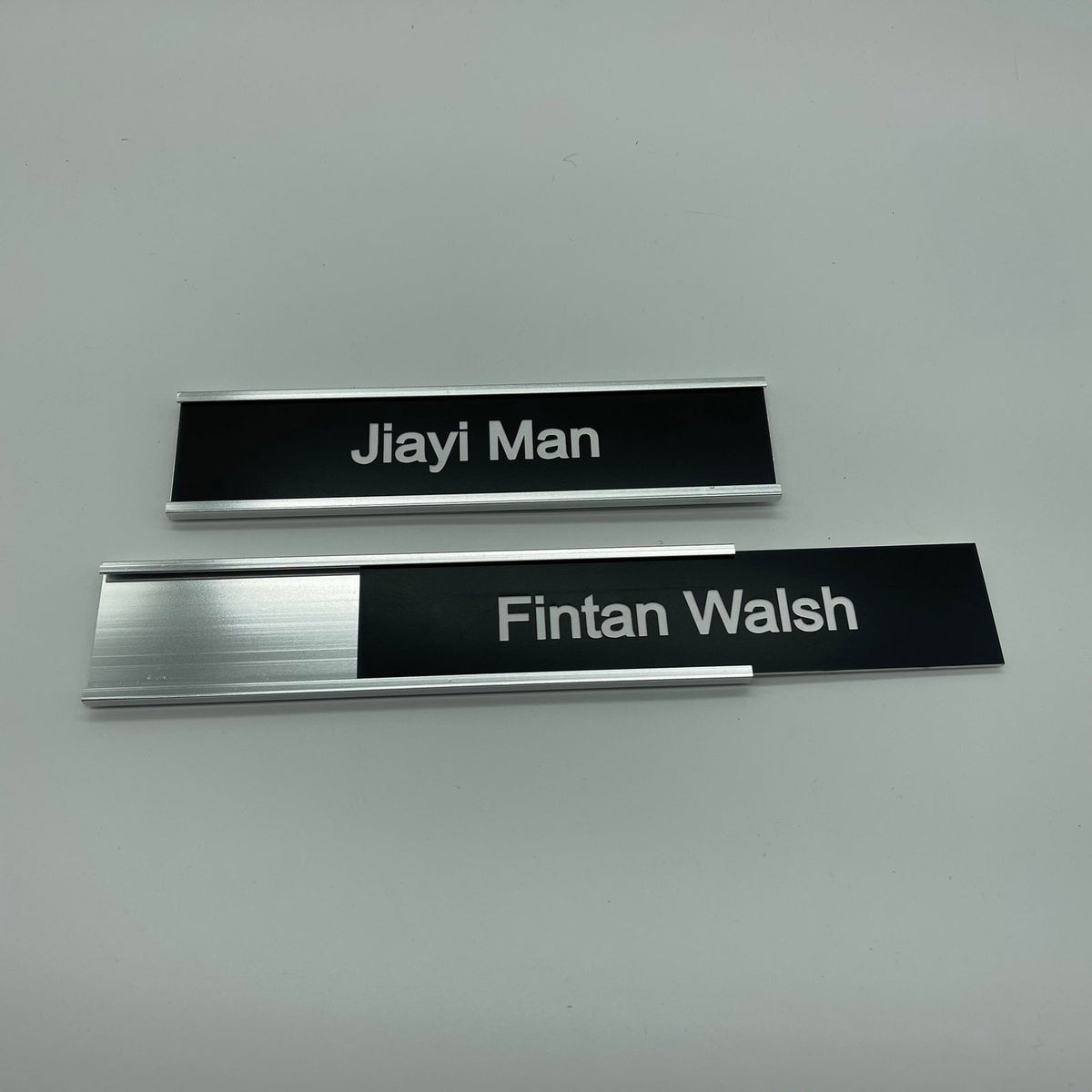 Chrome Name Plate Sign for Office - Interchangeable – Personify